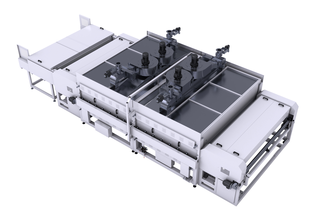 The new BOVONE plant for the stratification of large slabs serves the ...