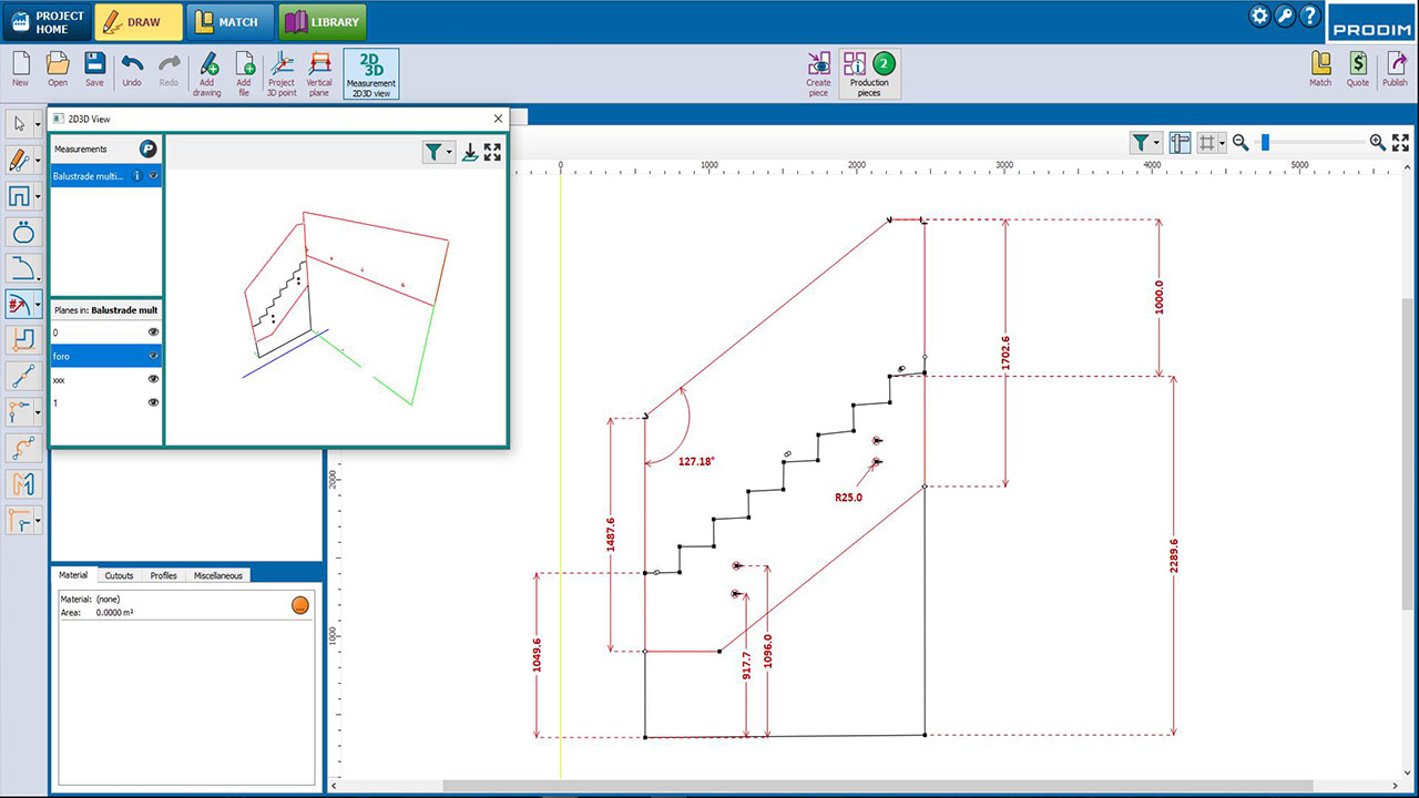 Professional dimensioning with the Proliner