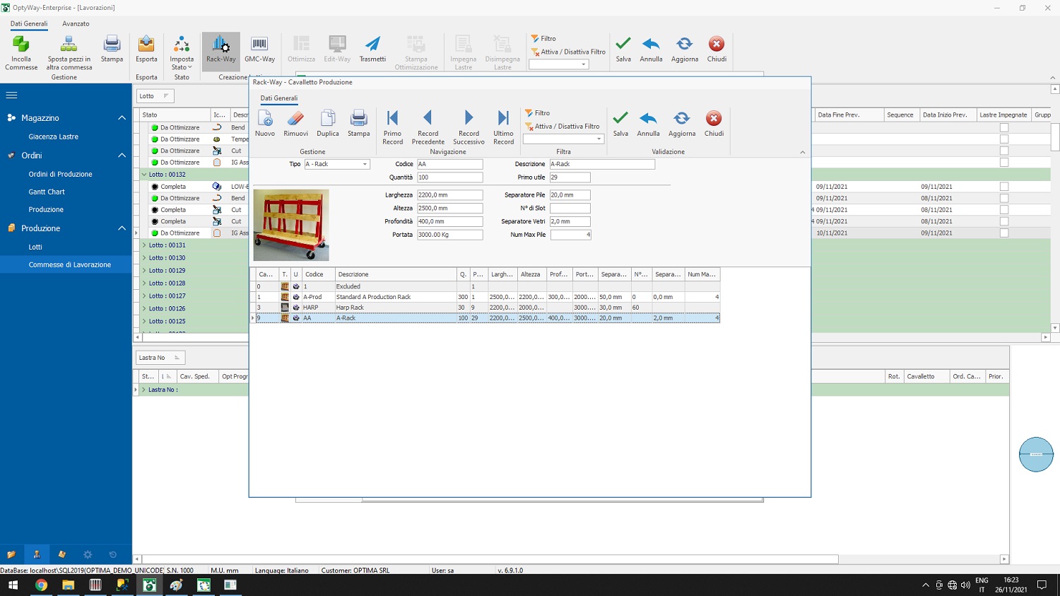 Everything under control with Optima